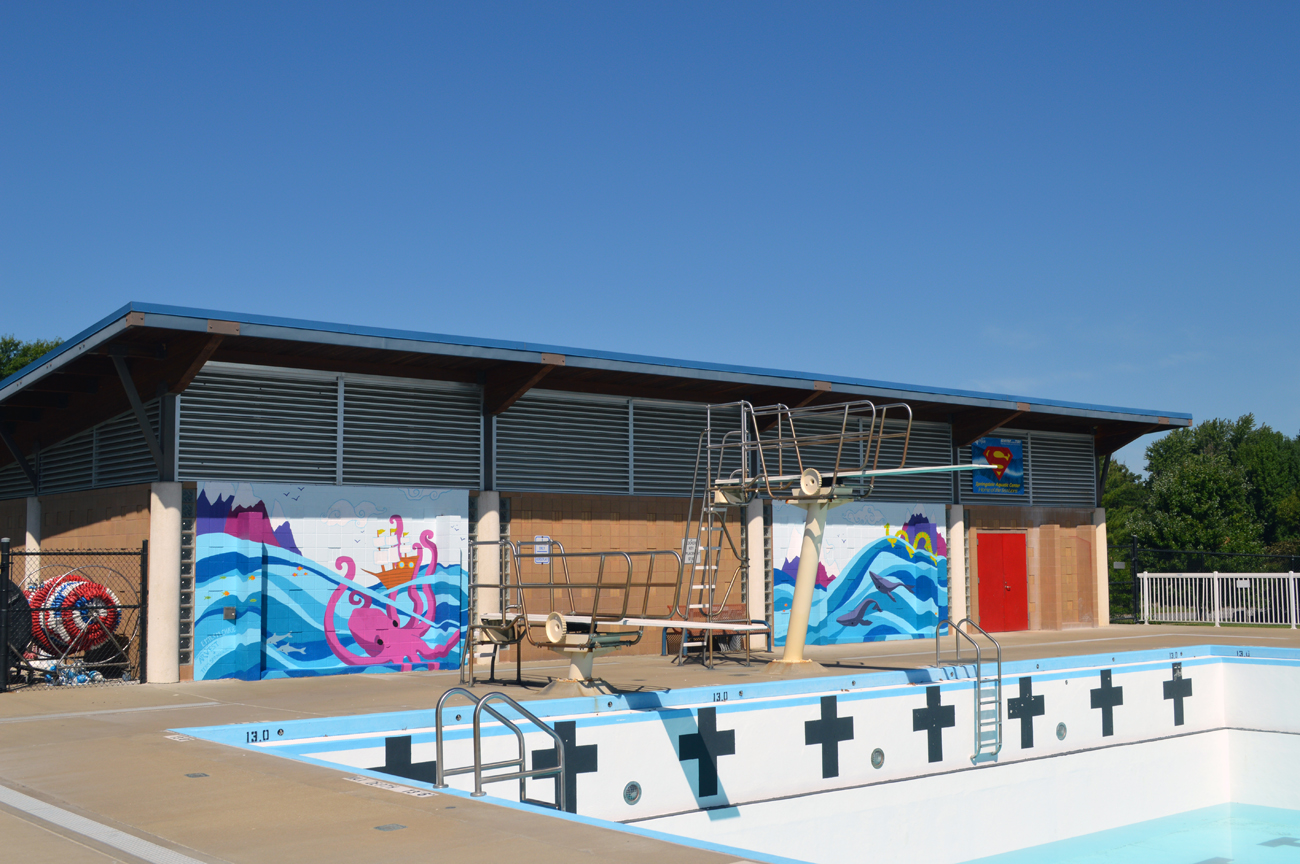 Aquatic Center Mural - Team Springdale